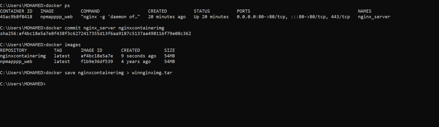 Containerizing React Application On Windows10 Then Shipping The Dockerized Container To Ubuntu